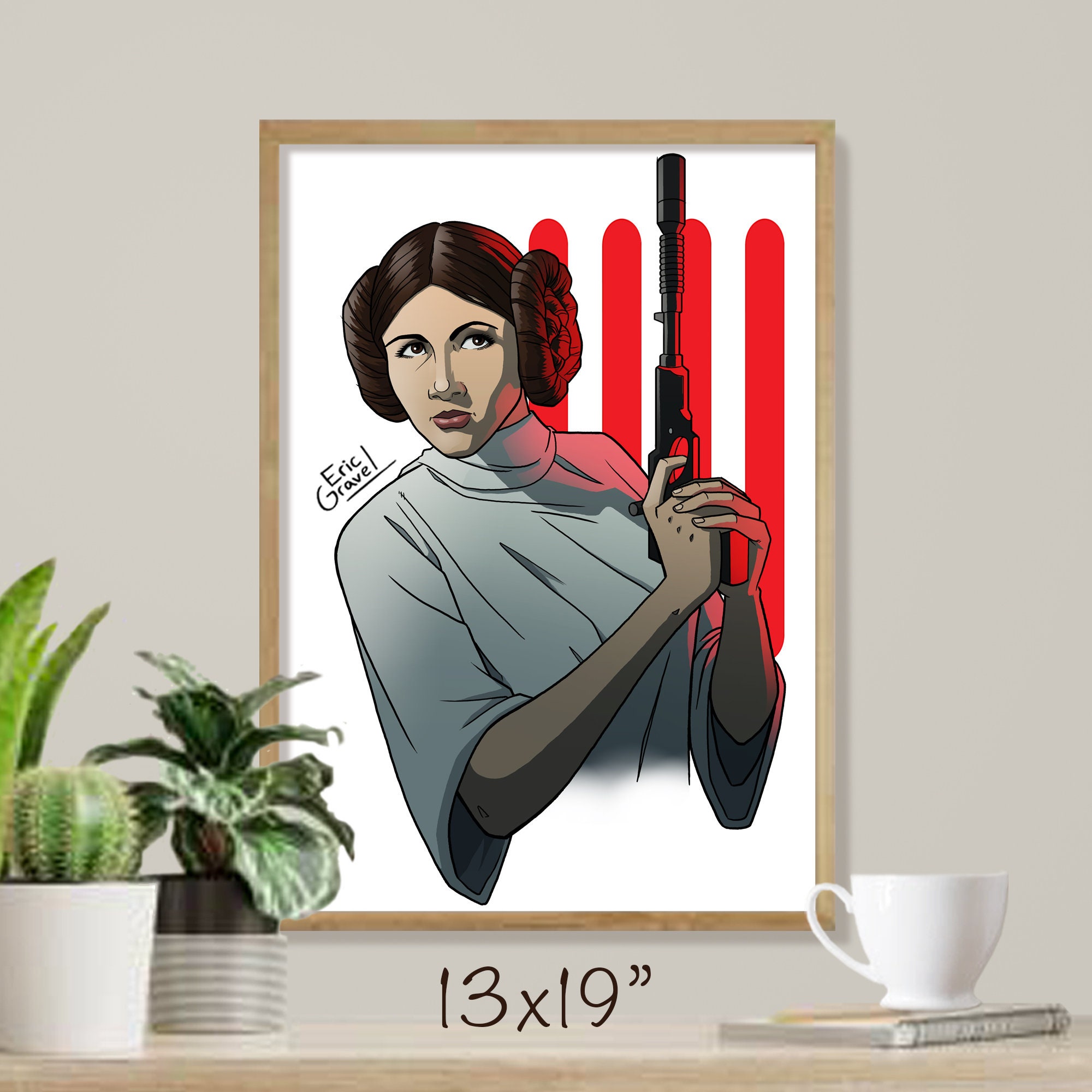 Princess Leia Fan Art Print - Etsy Canada
