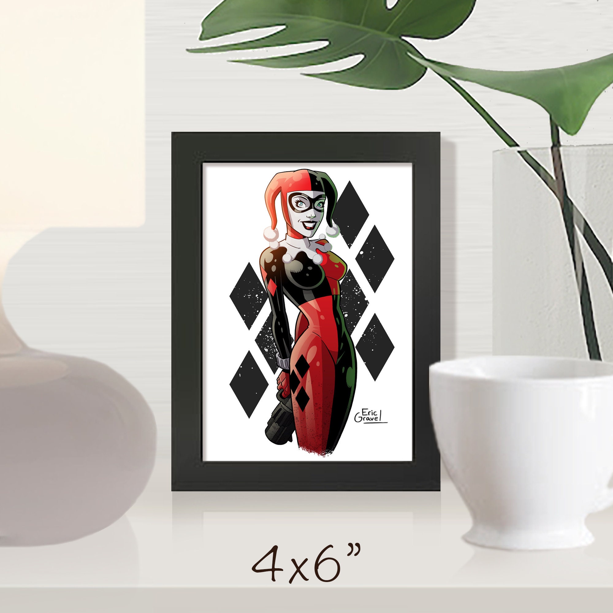 Harley Quinn Fan Art Print - Etsy