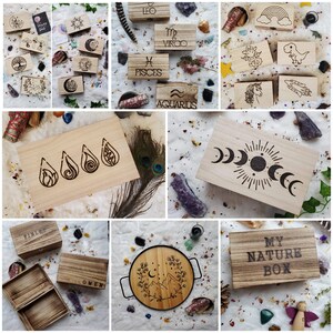 Wooden Floral Tea Box, Tea Bag Storage, Wooden Box, Floral Tea Mug ...