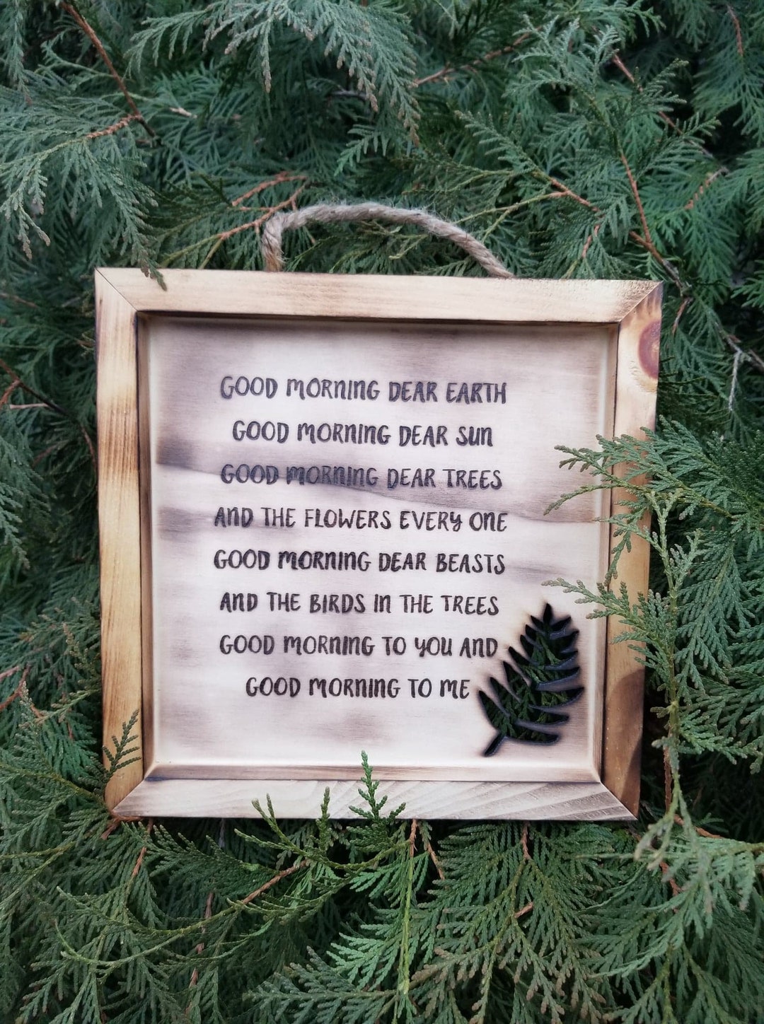 Good Morning Dear Earth Message, Wall Sign, Morning Message, Waldorf ...