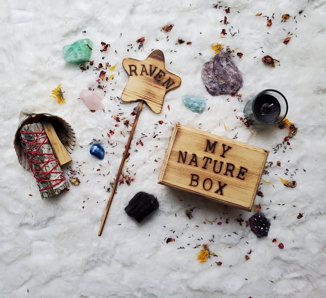 My Nature Box With Optional Magical Wand, Treasure Box, Scavenger Hunt ...