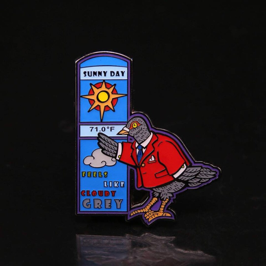 Pigeons Playing Ping Pong - Sunny Day - Etsy