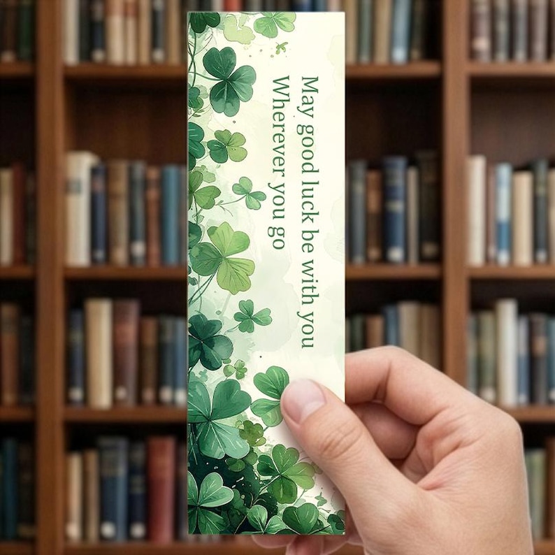 Irish Blessing Printable Bookmarks – Green Orange Celtic Nature Quotes ...