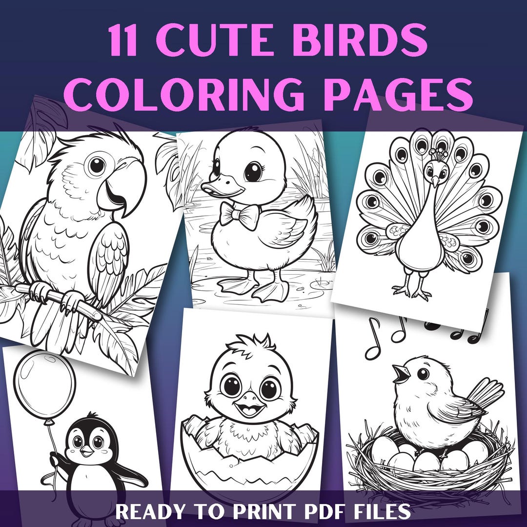 Baby Birds Coloring Pages – 11 Printable Bird-themed Sheets for Kids ...