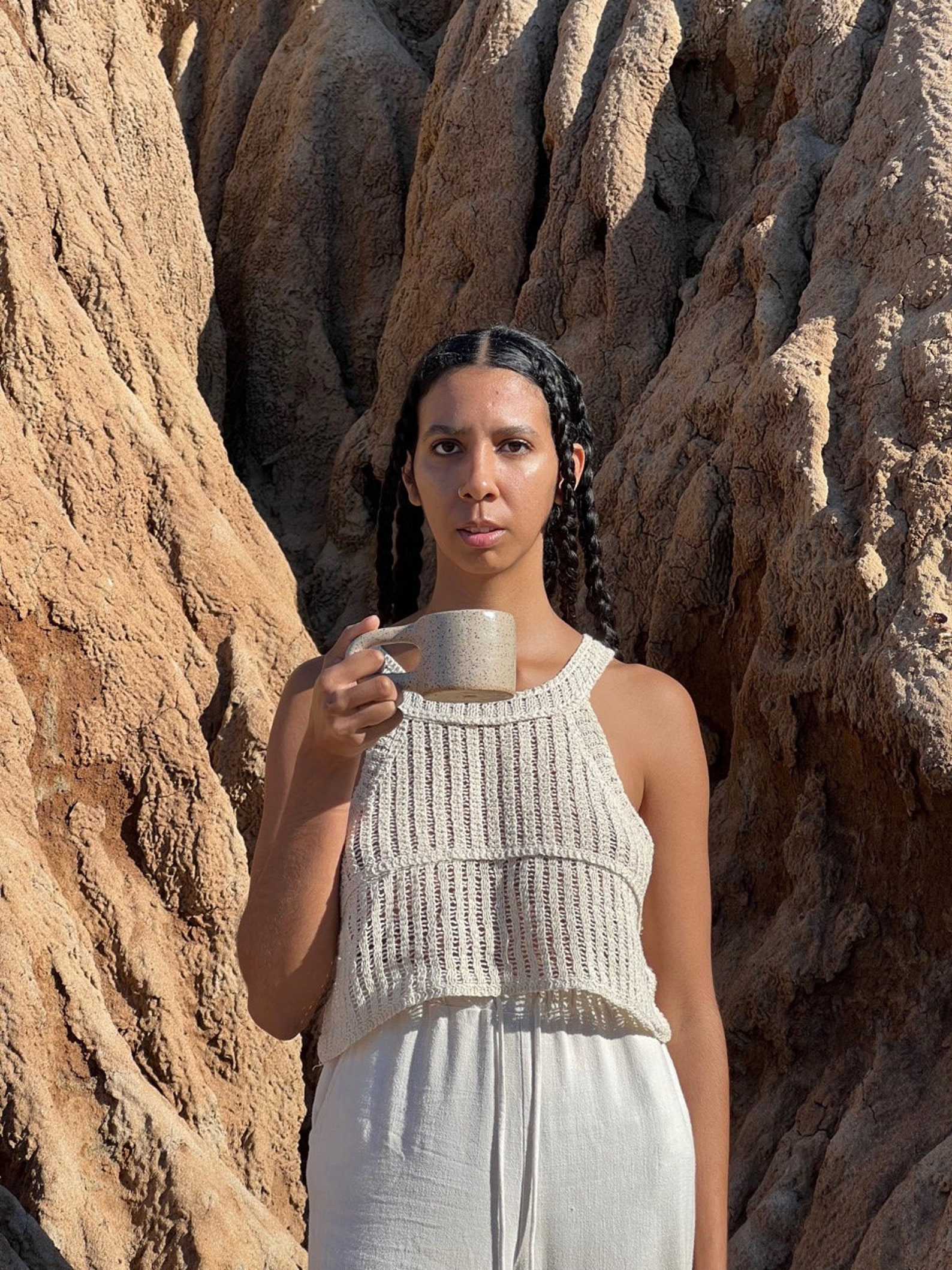 Café Y Cafecito Mugs Hand-built Long Handle Ceramic Mugs Large and ...