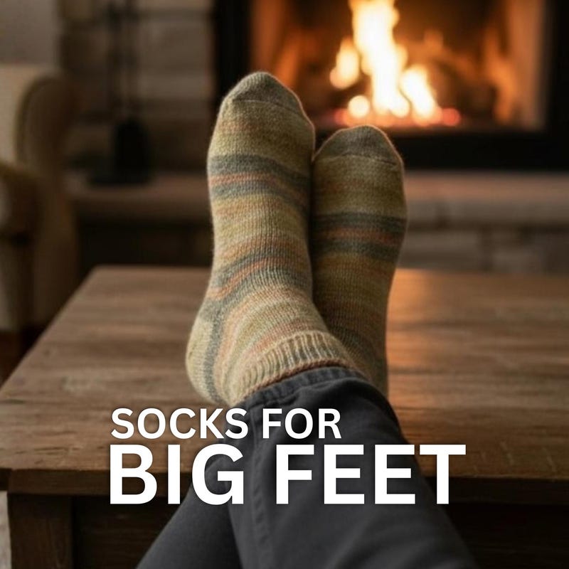 Big Feet Wool Socks - Etsy