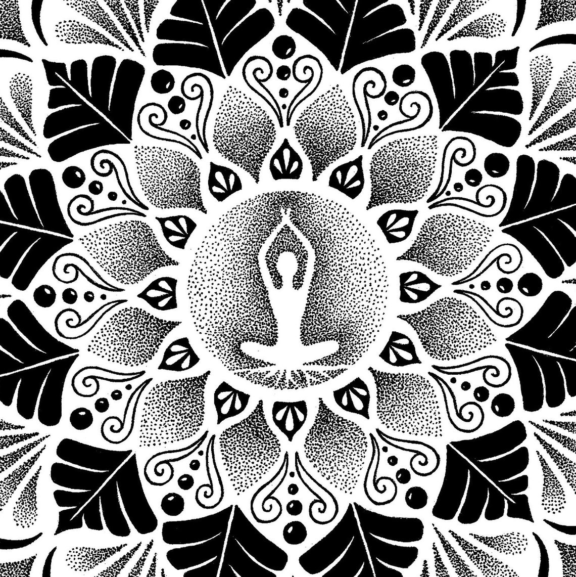 Mandala Wall Art Spiritual Art Yoga Art Mandala Poster - Etsy.de