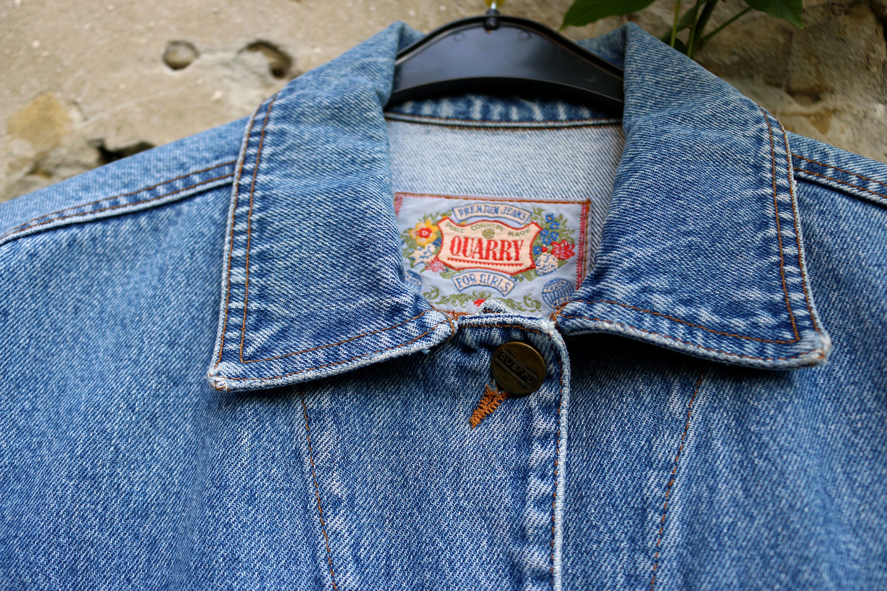 Vintage 80s Light Blue Jean Jacket, Quarry Denim Jacket - Etsy Norway