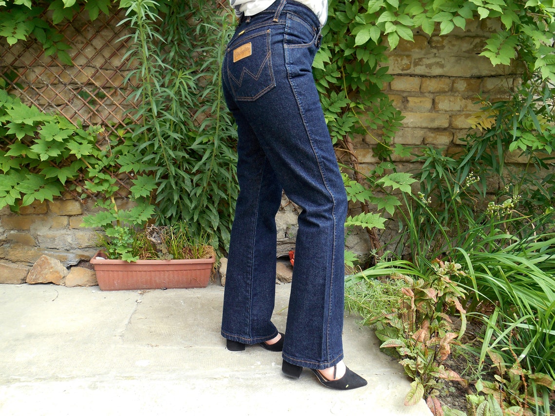 Vintage Women Wrangler Jeans, Western Jeans, Bell Bottom 1970s Jeans - Etsy