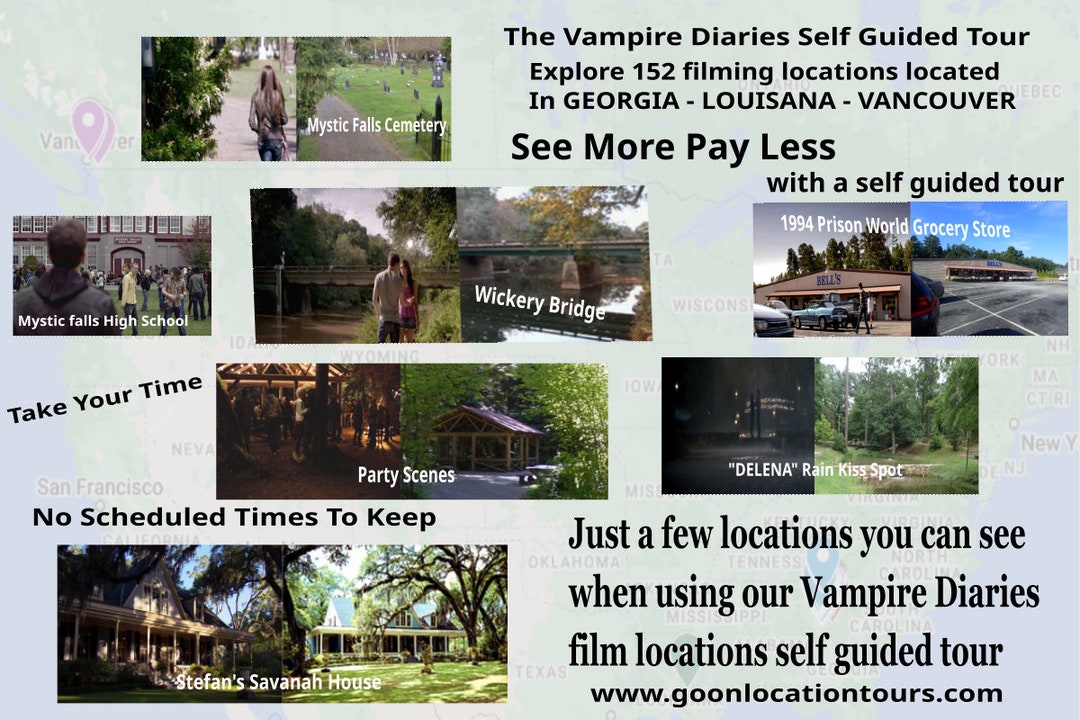 Tour Mystic Falls Epic Adventure the Vampire Diaries Tour - Etsy