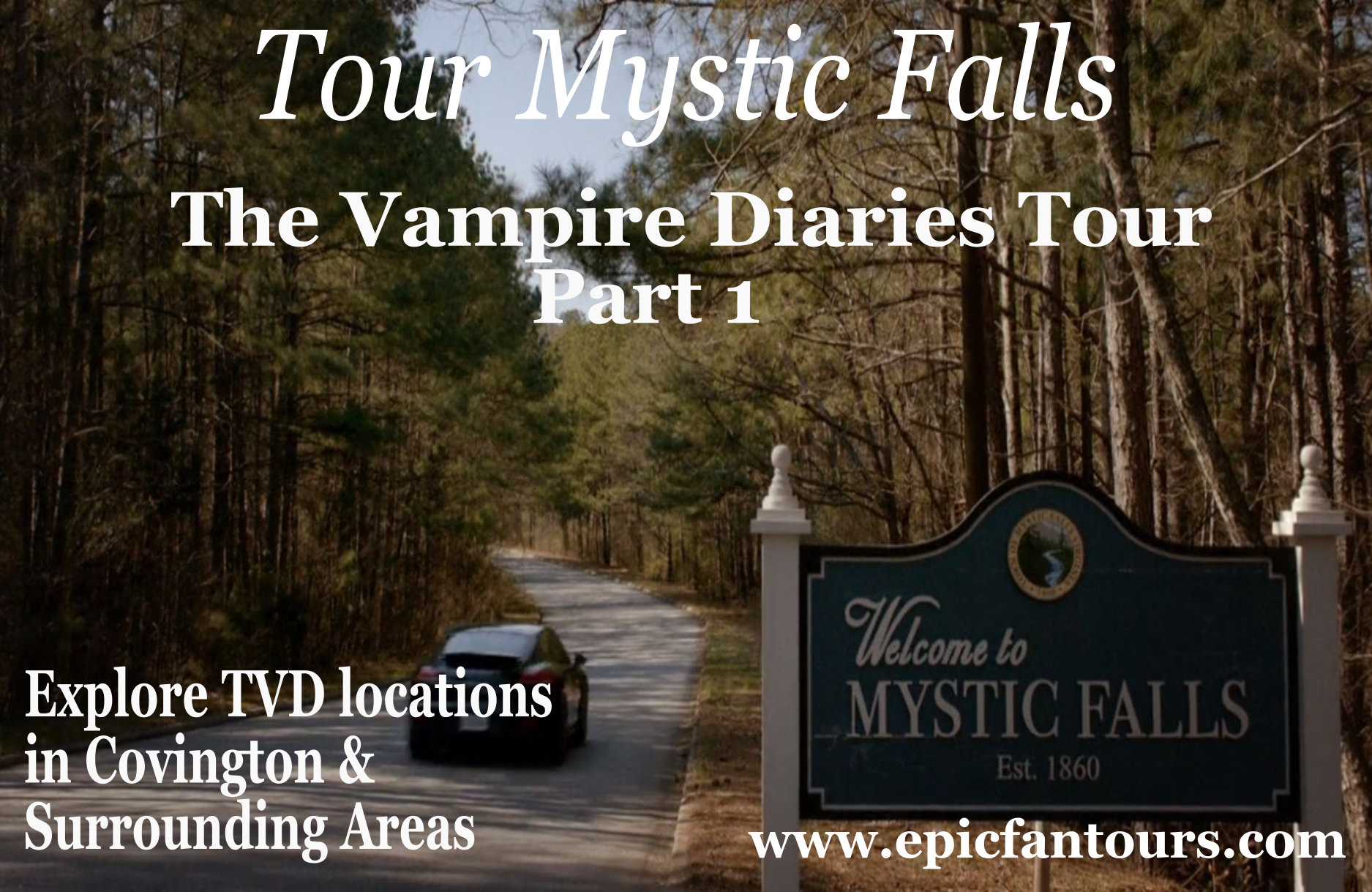 Tour Mystic Falls - the Vampire Diaries Tour - Covington Locations - Etsy