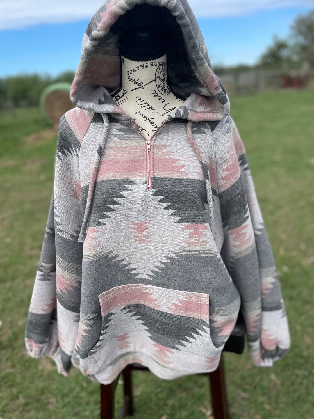 Hooded Aztec Jacket - Etsy
