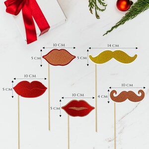 Physical Product* Christmas Party Photo Booth Props Hand Made 15 Piece ...