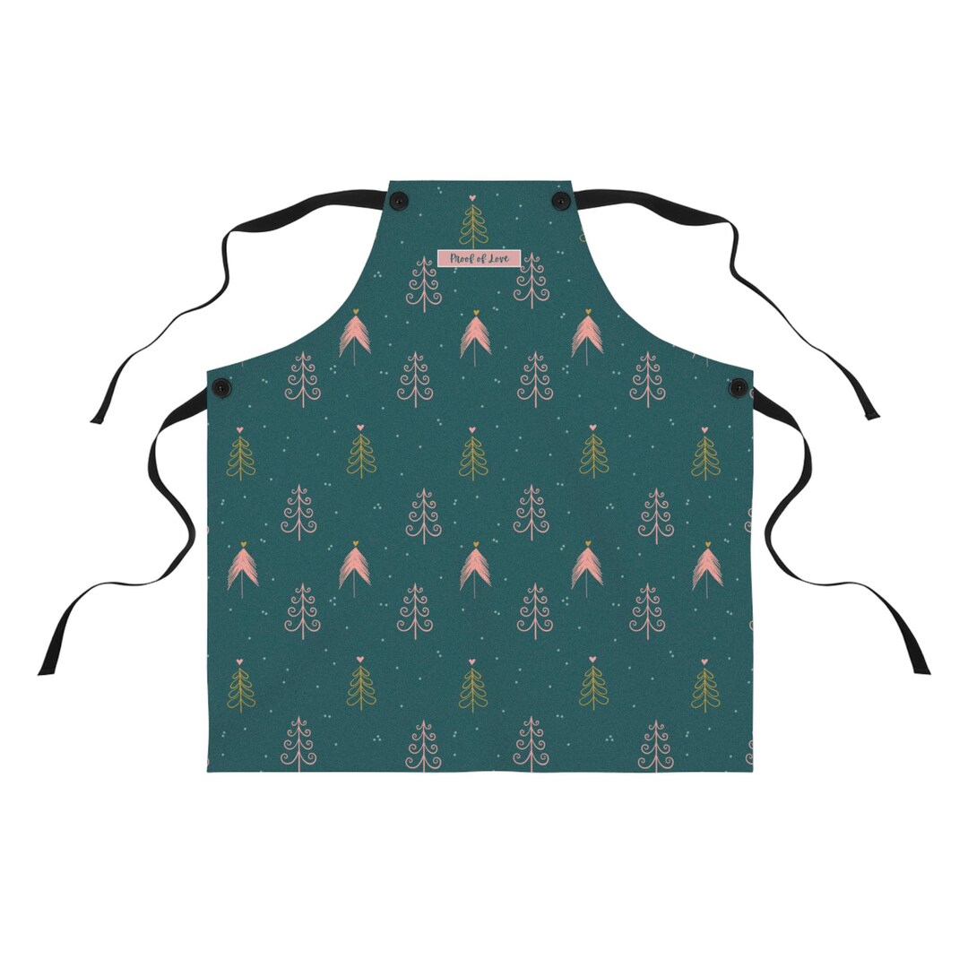 Proof of Love Christmas Tree Apron | Not Too Late to Bake, All-over ...