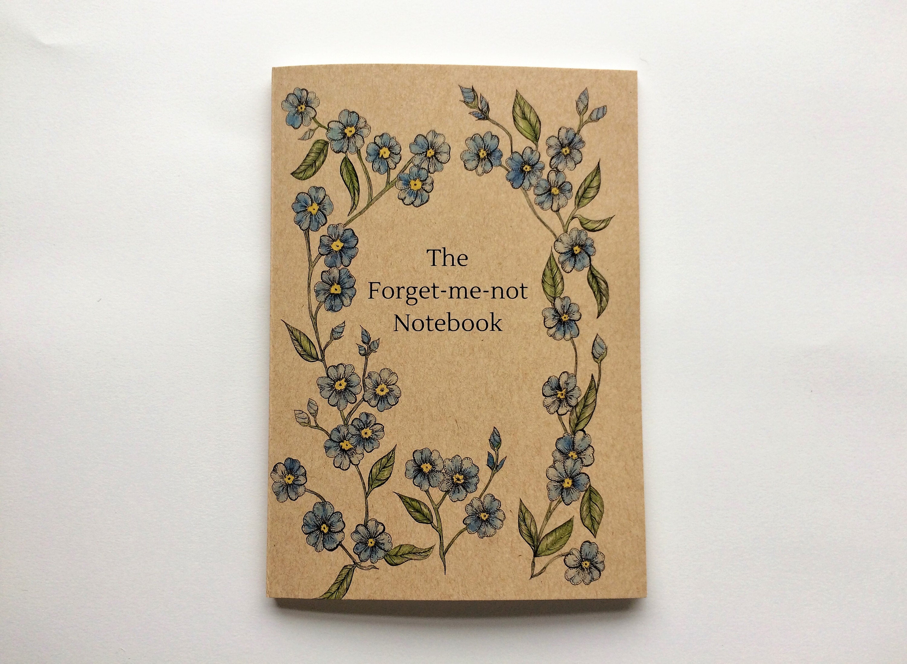 The Forget Me Not Notebook Eco Jotter Journal Sketch - Etsy