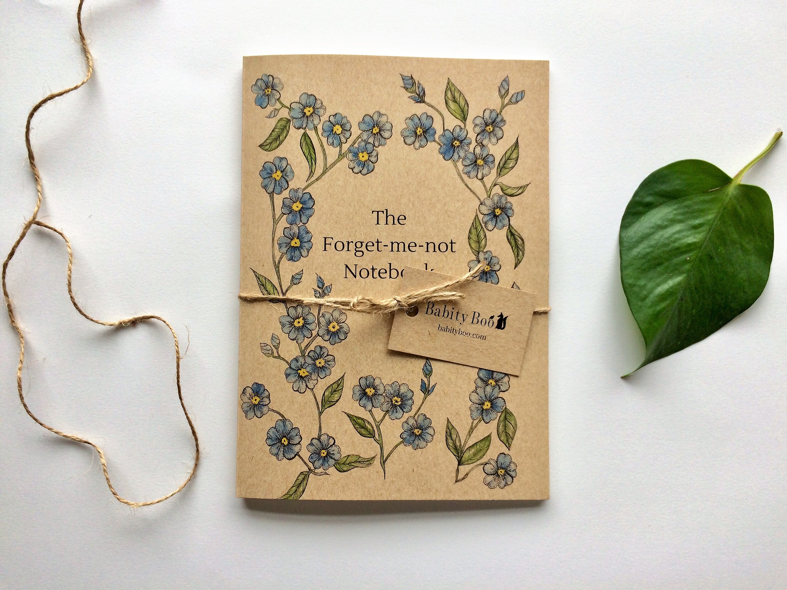 The Forget Me Not Notebook Eco Jotter Journal Sketch - Etsy