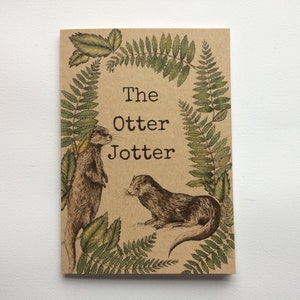 Otter Notebook A5 the Otter Jotter Eco Jotter, Recycled Spirit Animal ...