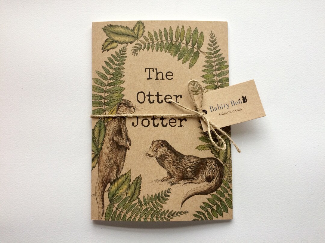 Otter Notebook A5 the Otter Jotter Eco Jotter, Recycled Spirit Animal ...