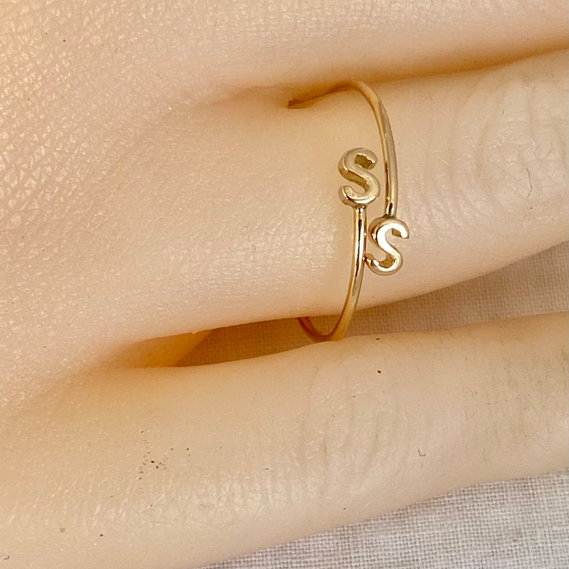 Letter S Ring - Etsy