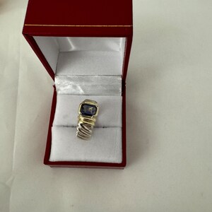 14K Gold David Yurman Classic Cable Signet Style Sterling Silver 925 ...