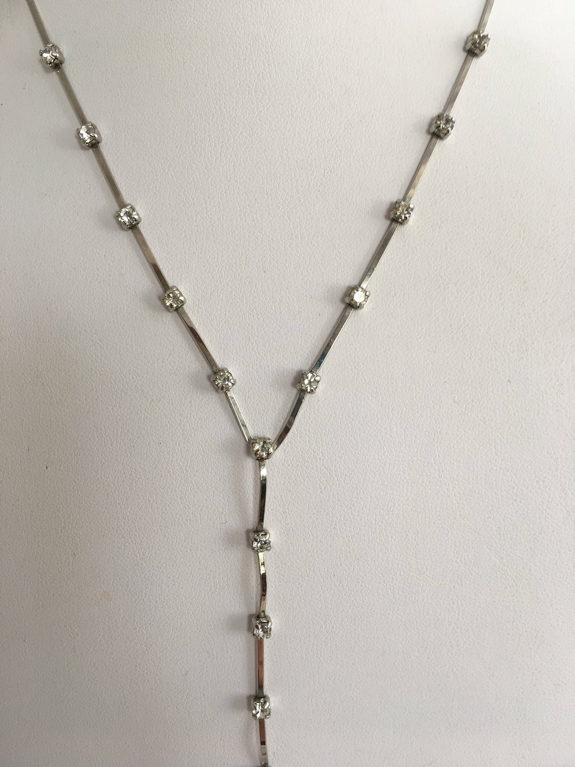 Authentic Agatha Paris Silver Tone Lariat Design Necklace - Etsy