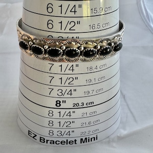 Navajo Artist Jerry Bahe Sterling Silver Cuff Silver Sun & Raindrop ...