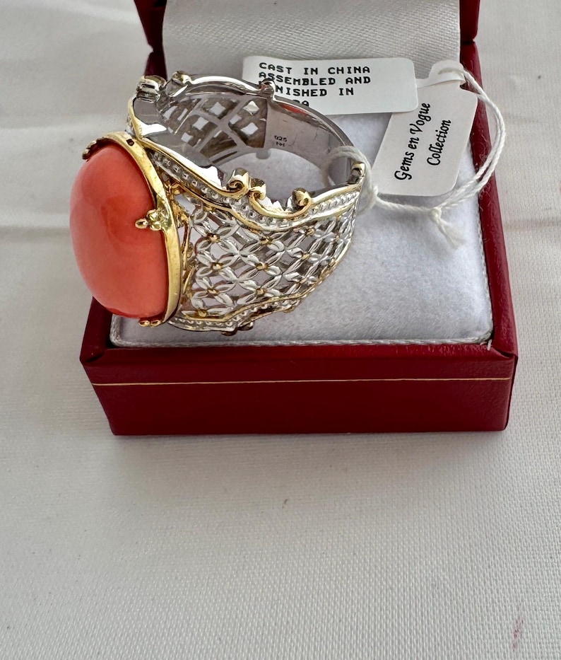Gems En Vogue Michael Valitutti Coral Hallmark NH 925 - Sterling Silver ...