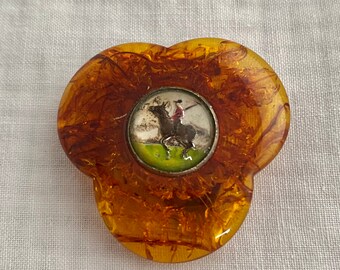 Polo Brooch | Etsy