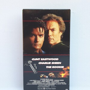 The Rookie (1990) VHS. Clint Eastwood, Charlie Sheen Buddy Cop Movie ...