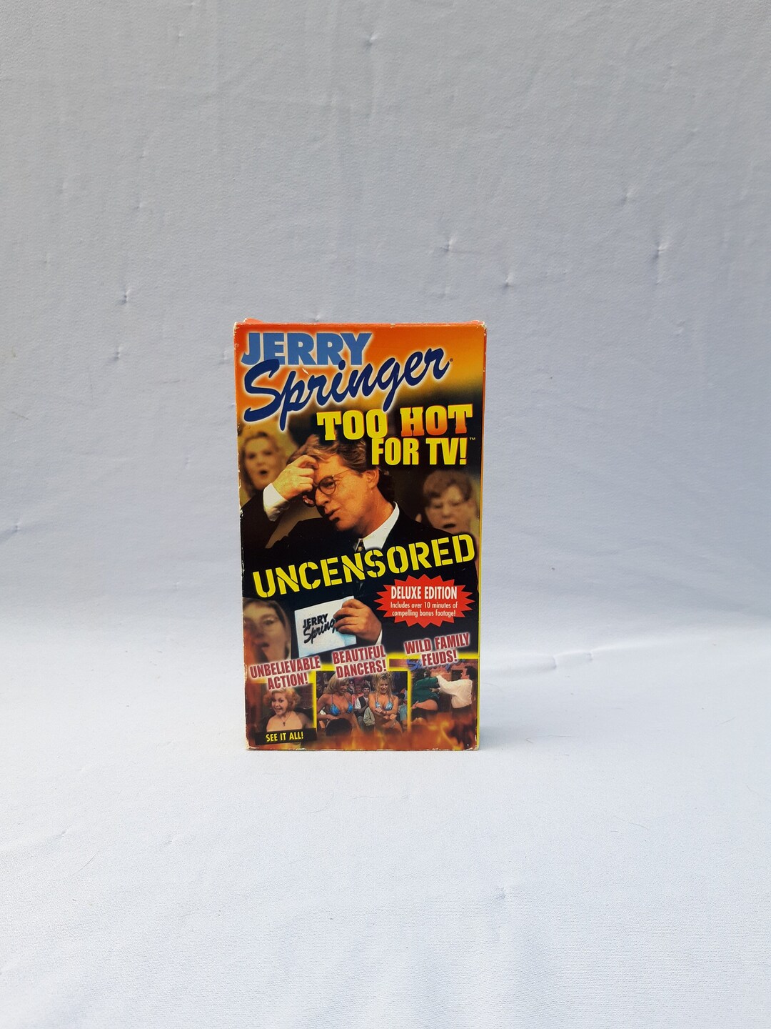 Jerry Springer VHS. Too Hot for TV. Uncensored. 1998. - Etsy