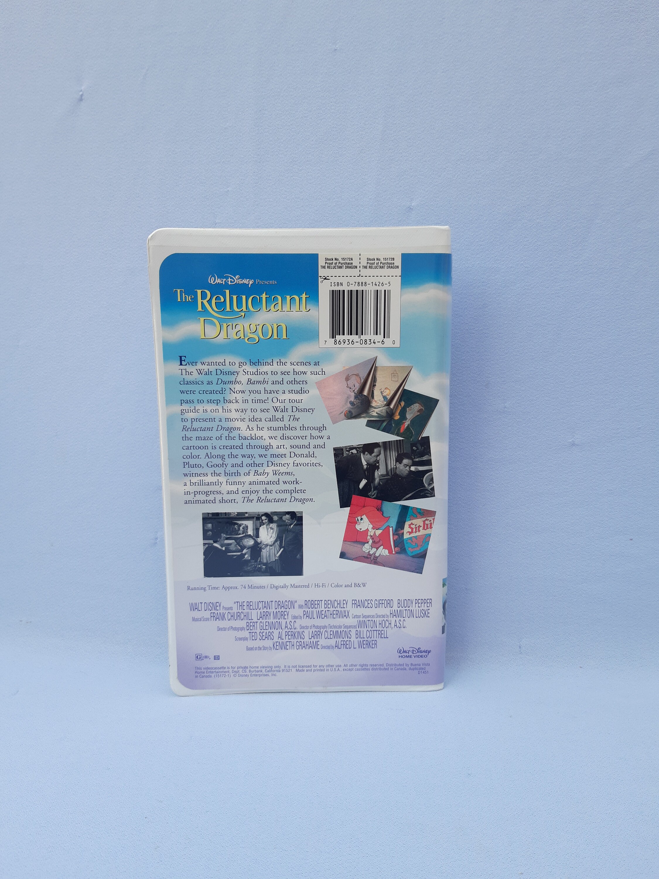 The Reluctant Dragon 1941 VHS. Walt Disney Film. Clamshell - Etsy