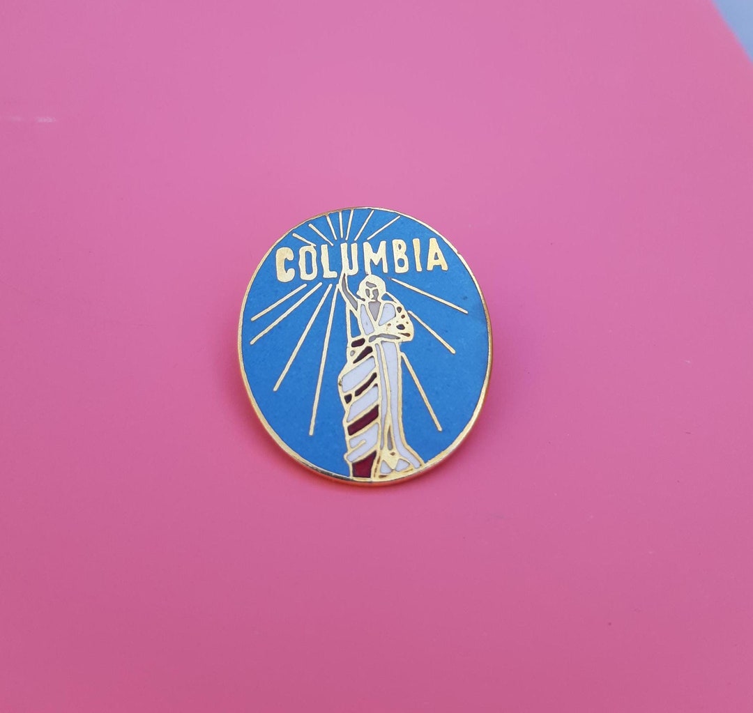 Vintage Columbia Pictures Enamel Pin. Pinnacle Designs. 1'' the Torch ...
