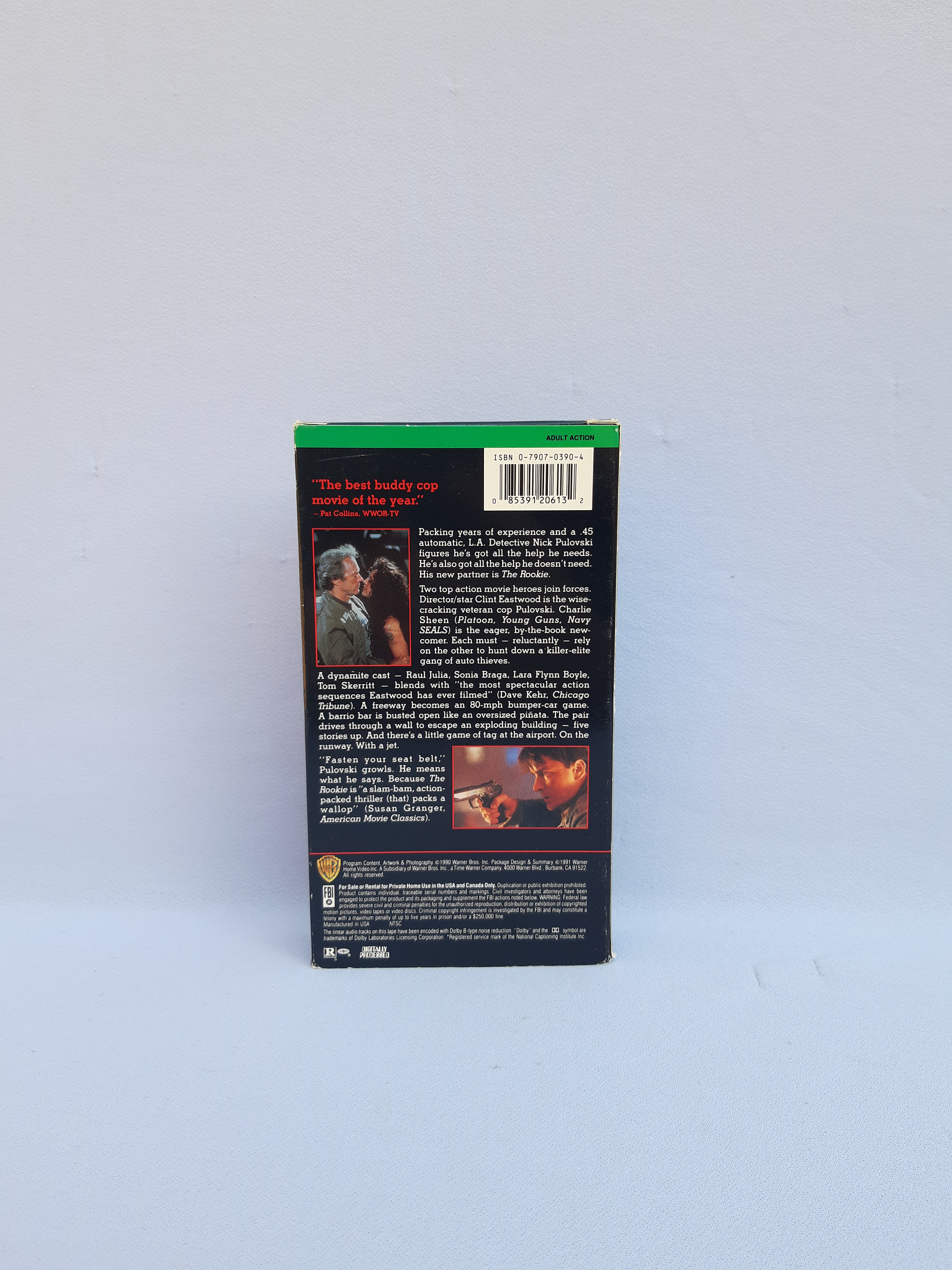 The Rookie 1990 VHS. Clint Eastwood, Charlie Sheen Buddy Cop Movie ...