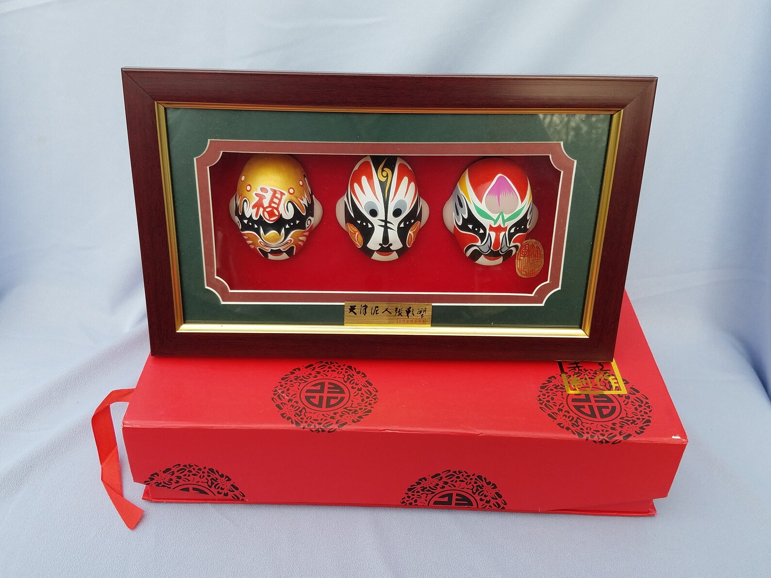 Chinese Opera Masks in Display Case. Zhong Guo Jing Ju Lian Pu - Etsy