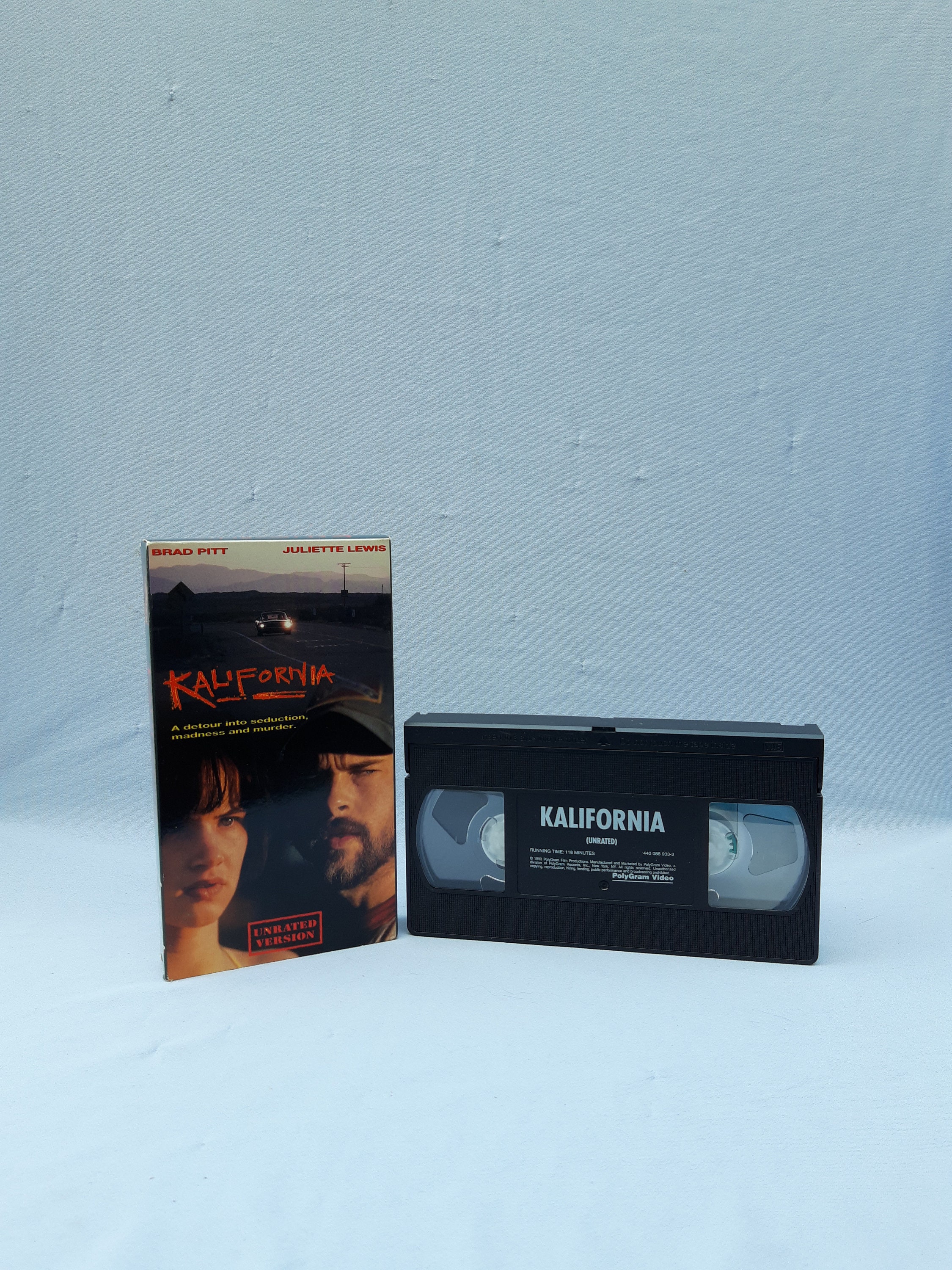 Kalifornia 1993 VHS. Unrated Version. Brad Pitt, David Duchovny ...