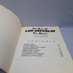 The Best of Led Zeppelin for Guitar. Song Book. Warner Bros ...
