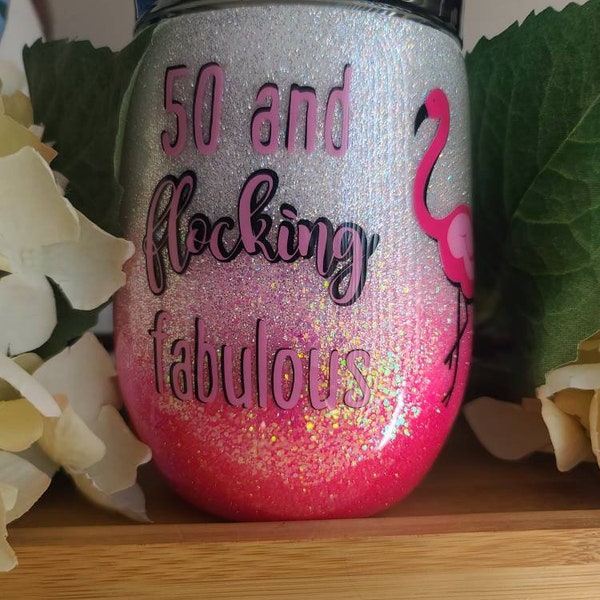 50th Flamingo Birthday Invitations - Etsy