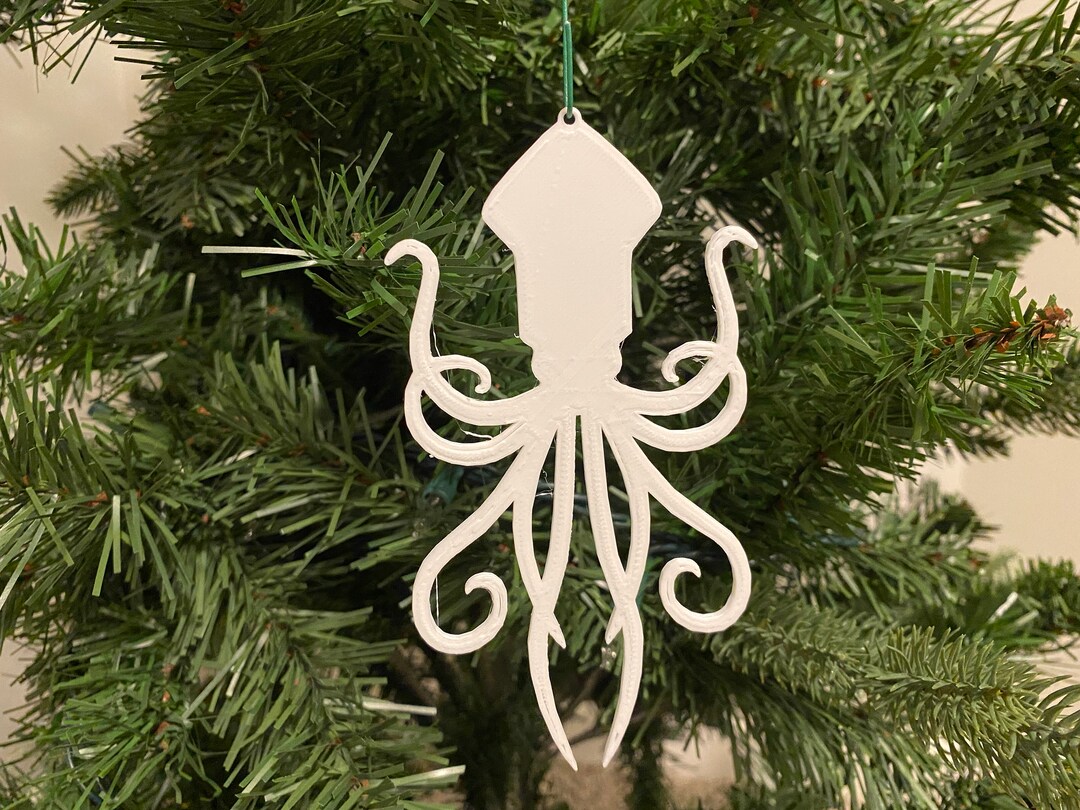 Squid 102 - Plastic (white) (laser Cut Acrylic) - Etsy