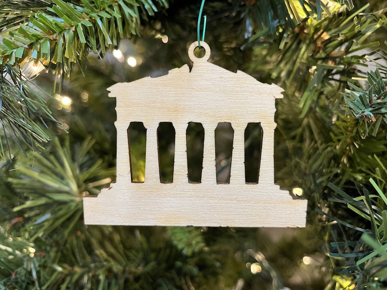 Partenón - Adorno para árbol - Madera - Etsy México