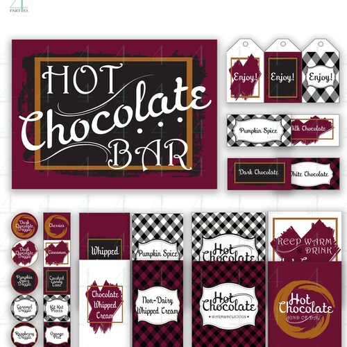 Hot Cocoa Bar Labels 2 Inch Circular Labels - Etsy