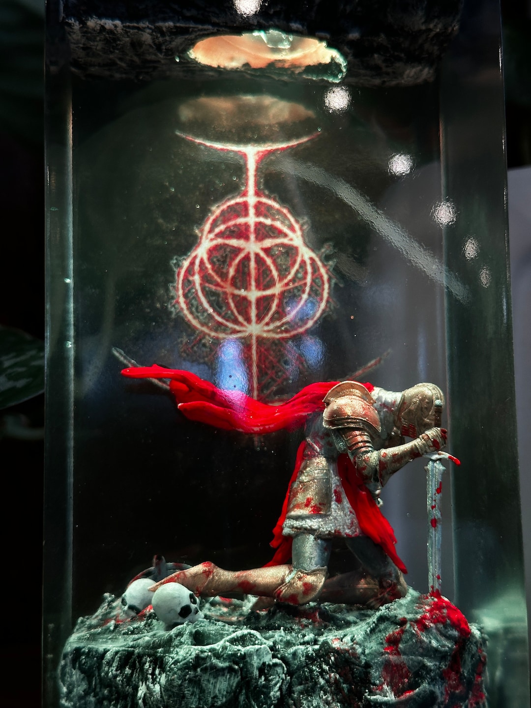 Elden Ring Resin Lamp, Handmade Game Night Light Gift, Unique Elden ...