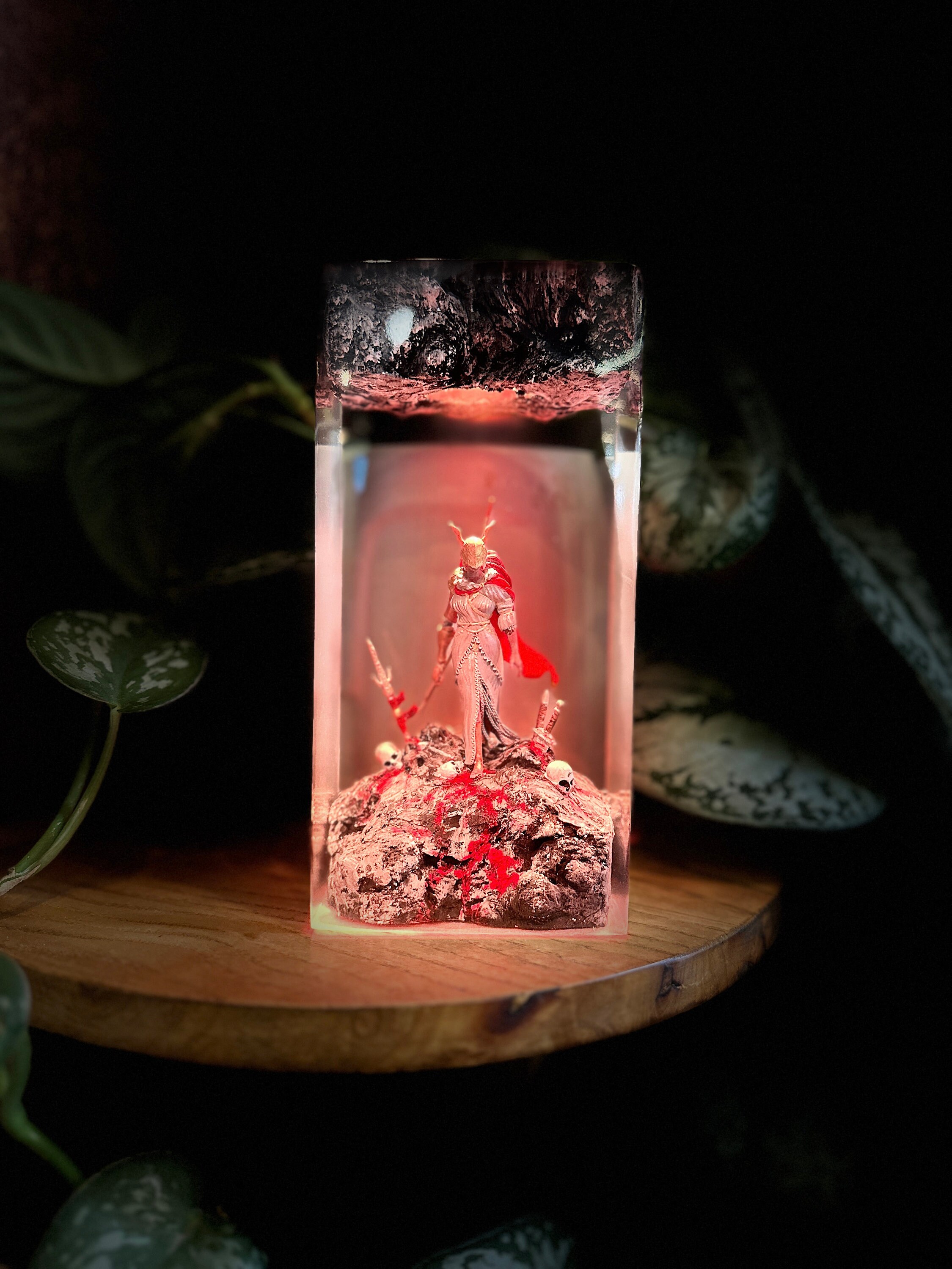 Elden Ring Resin Lamp, Handmade Game Night Light Gift, Unique Elden ...