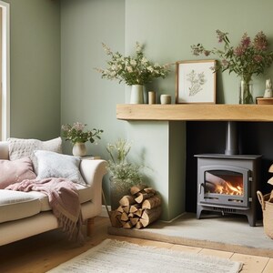 4ft Solid Oak Beam Fireplace Mantel, Floating Oak Beam, Oak Mantel ...