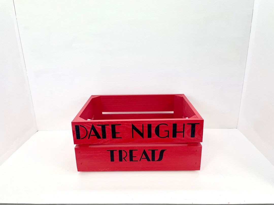 Red Date Night Treats Snacks Kids Sleepover Decorative Shabby Chic ...