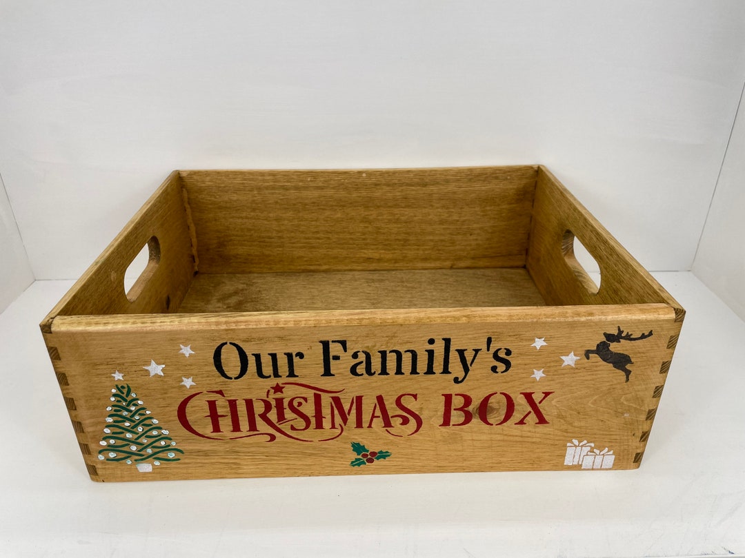Dark Wood Medium Christmas Eve Box - Etsy