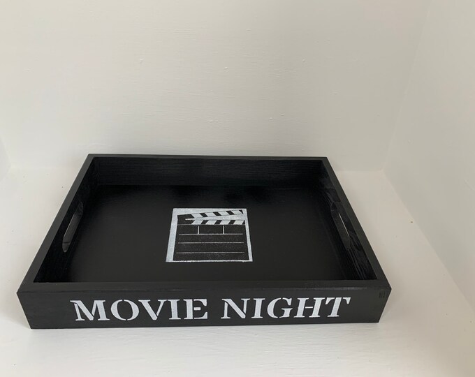 Personalised Movie Night Snack Trays Kids Sleepover Decorative Shabby ...