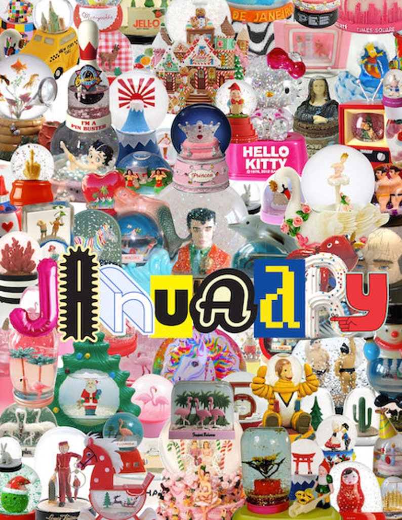 January Collage - Etsy