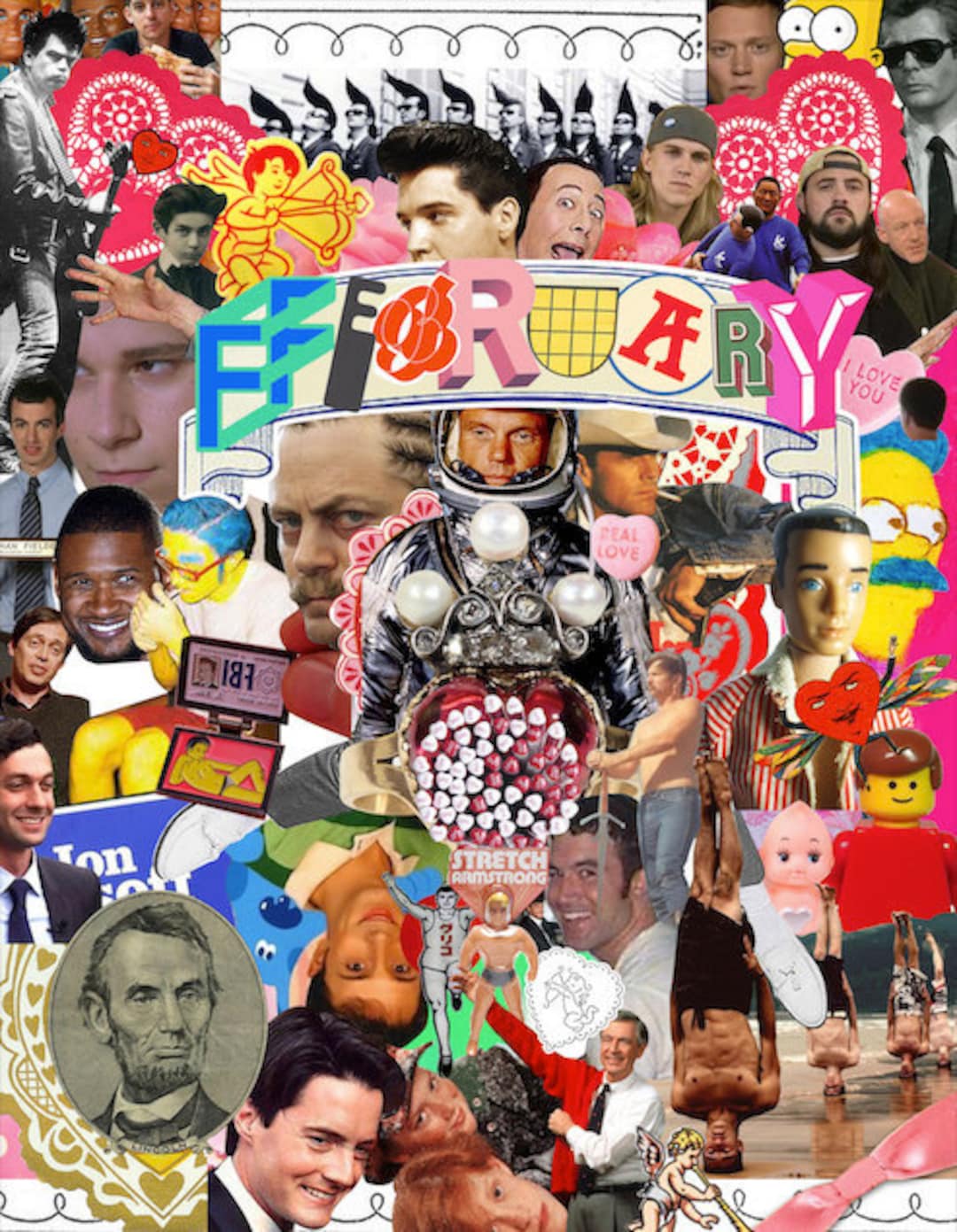 February Collage - Etsy