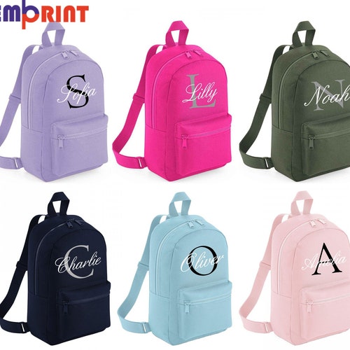 Personalised Backpack Any Name Girls Boys Kids Children Pre - Etsy UK