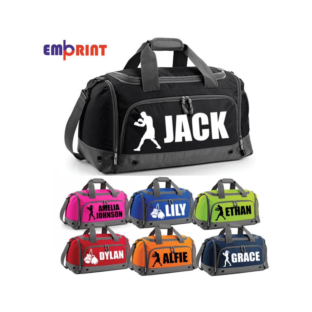 Personalised Boxing Holdall Bag Boys Girls Gloves Childrens Kit Kids ...